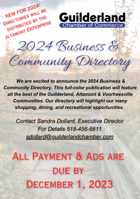 2024 Business & Community Directory - Guilderland Chamber of Commerce